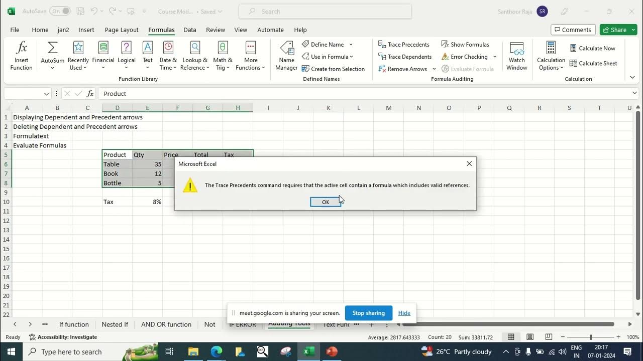 Day 3: Logical Tests, Nested IFs, Auditing Tools, and More! | Excel ...