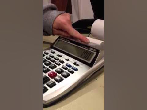 How to use an adding machine - YouTube