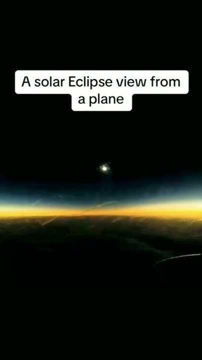 A solar eclipse view from a plane #shorts #youtubeshorts #earth - YouTube