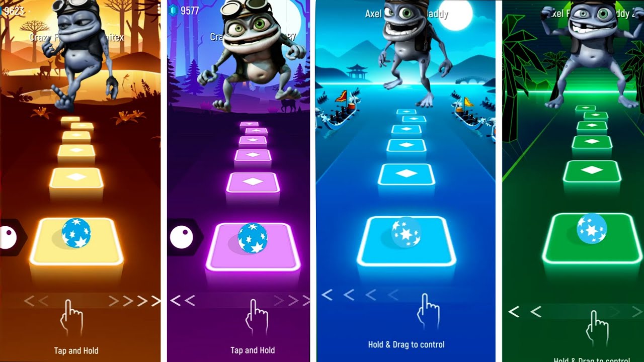 Crazy Frog vs Crazy Frog vs Crazy Frog vs Crazy Frog - Tiles Hop Battle ...