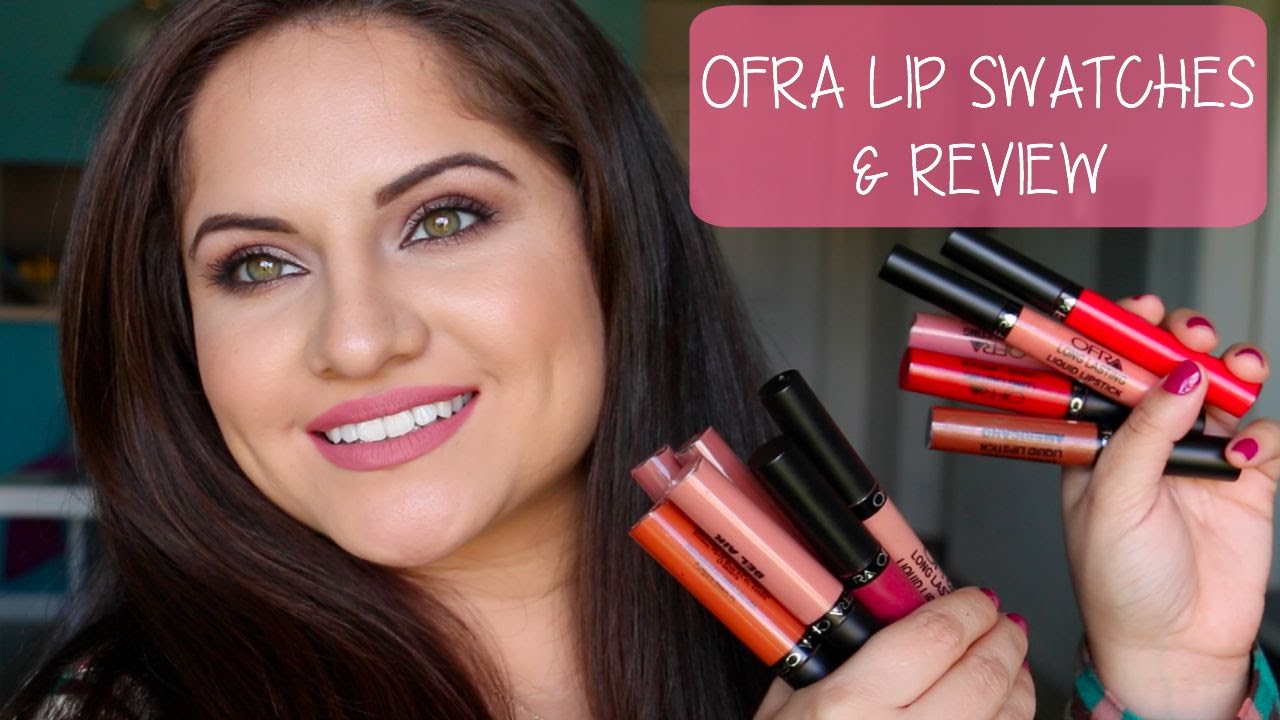 OFRA Liquid Lipstick Lip Swatches & Review - YouTube