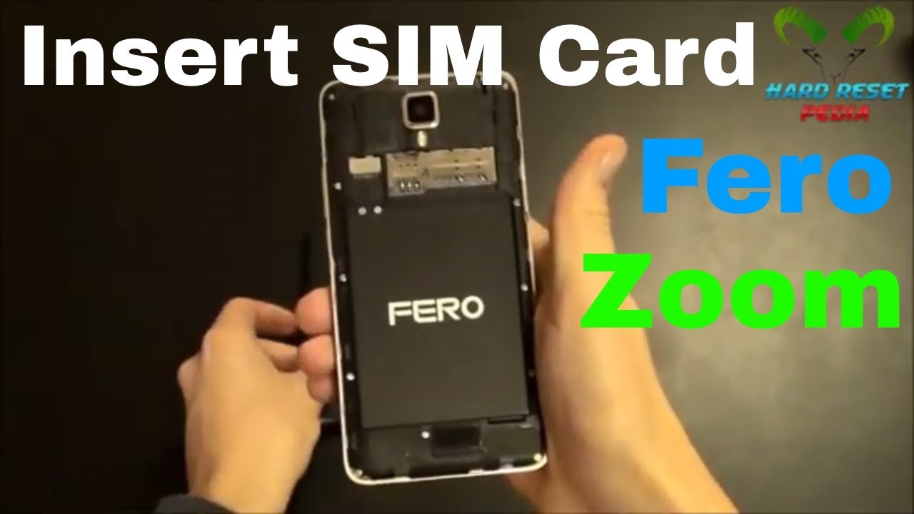 Fero Zoom Insert The SIM Card - YouTube