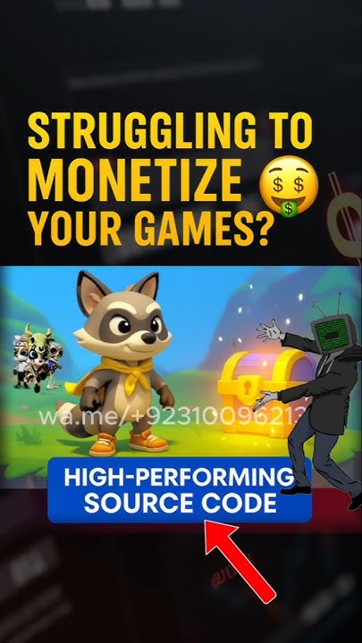 Game Source Code to Reskin & Earn – Raccoon Venture (Unity Project Preview) #gamedev - YouTube