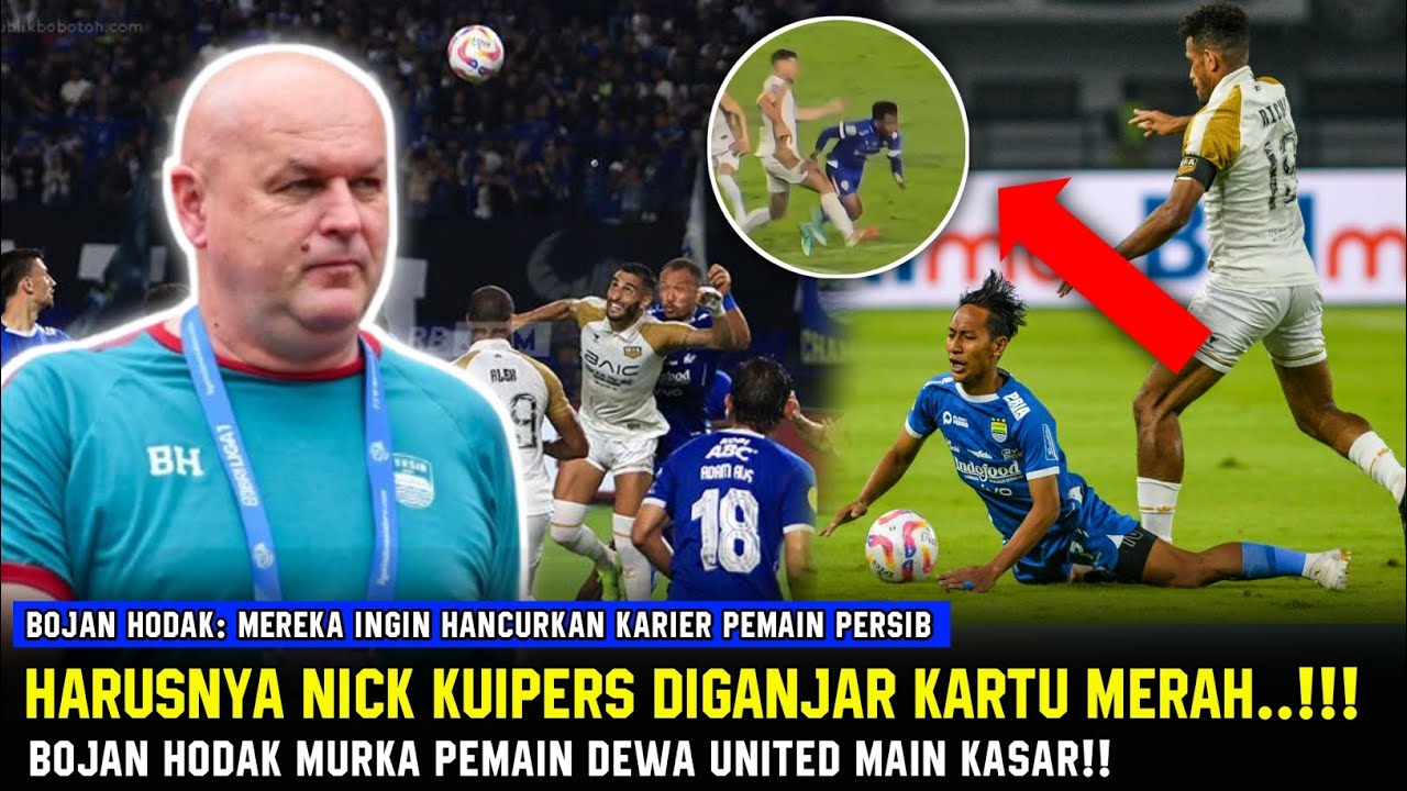 NICK KUIPERS KENA KARMA!! BOJAN HODAK NGAMUK! Dewa United Main Kasar ...