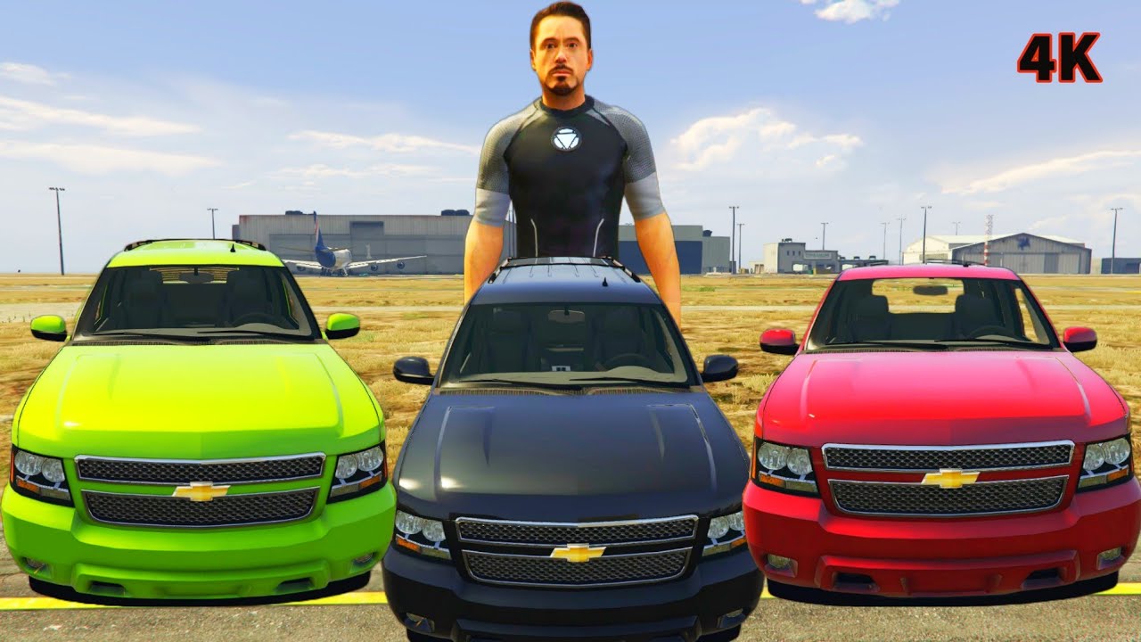 GTA 5 : TONY STARK'S CHEVROLET SUBURBAN COLLECTION | ORANGE GAMER - YouTube