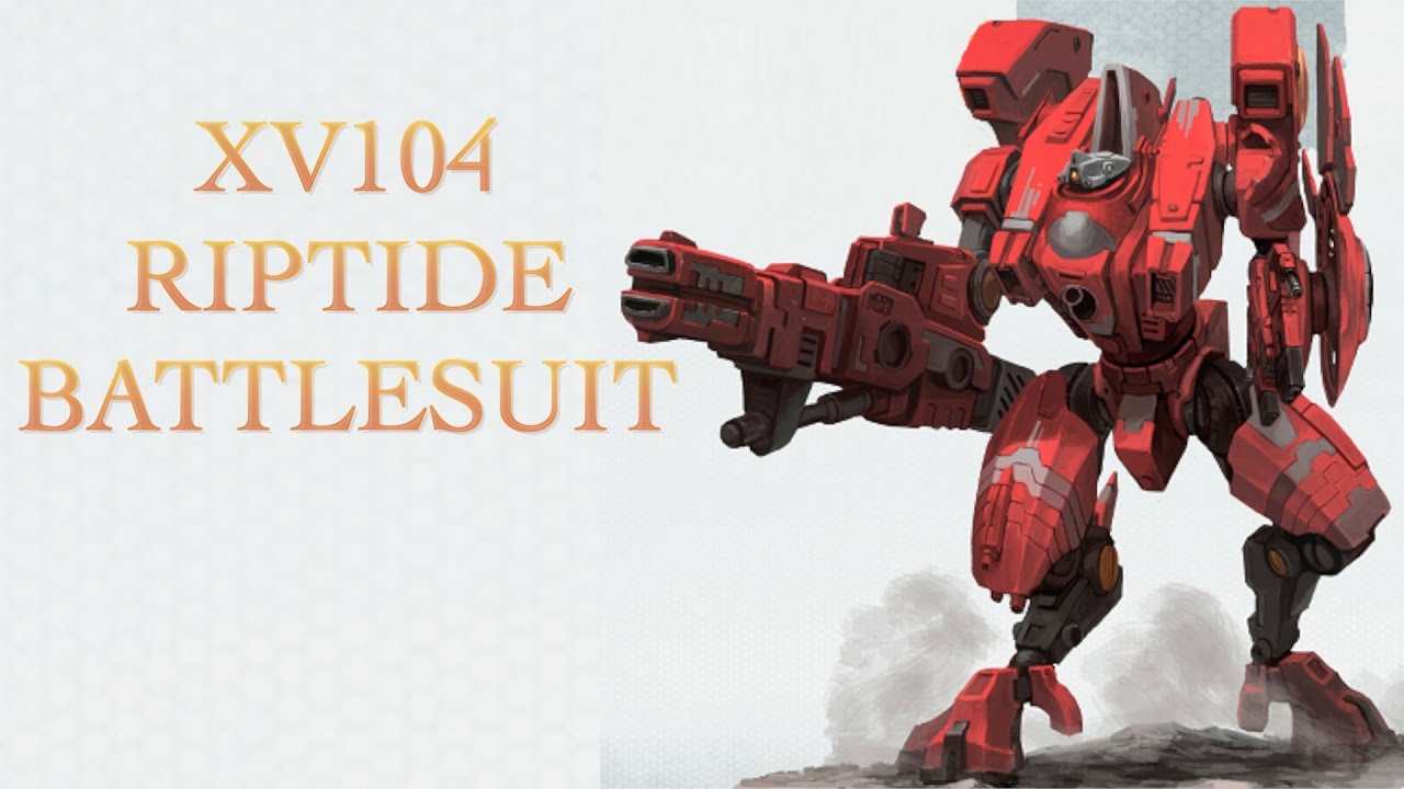 40 Facts & Lore on Tau Battlesuits: XV104 Riptide Warhammer 40k . - YouTube
