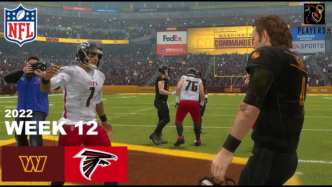 Atlanta Falcons vs Washington Commanders Simulation 2022 Week 12 ...