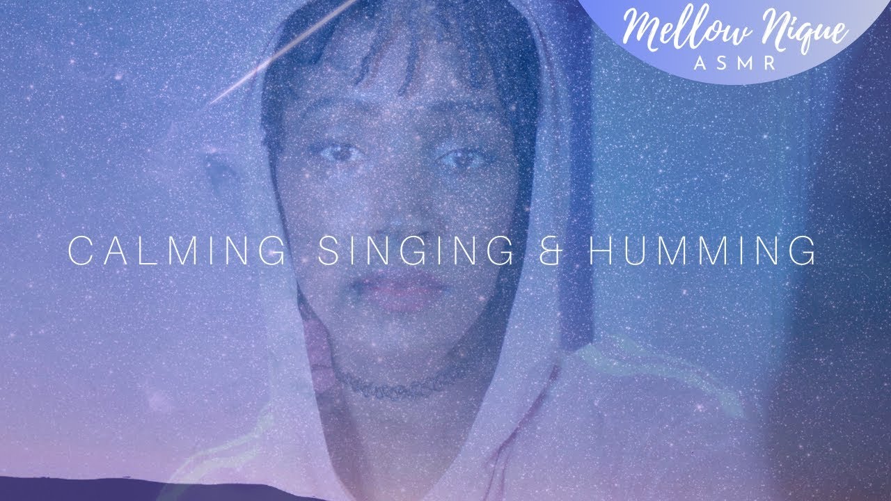 ASMR Calming Singing & Humming for relaxation + gentle guitar playing ...