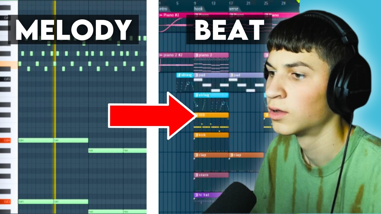 Turning a Simple Melody into a FULL BEAT in 30 Minutes! - YouTube
