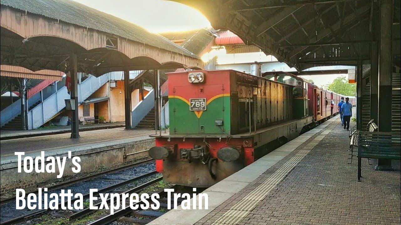 Today's Matara - Beliatta Express Train at Colombo Fort Railway Station ...