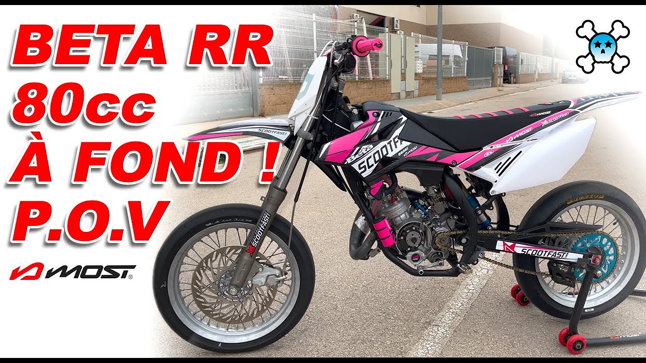 BETA RR 80cc MOST Supermotard P.O.V à fond en montagne ! - YouTube