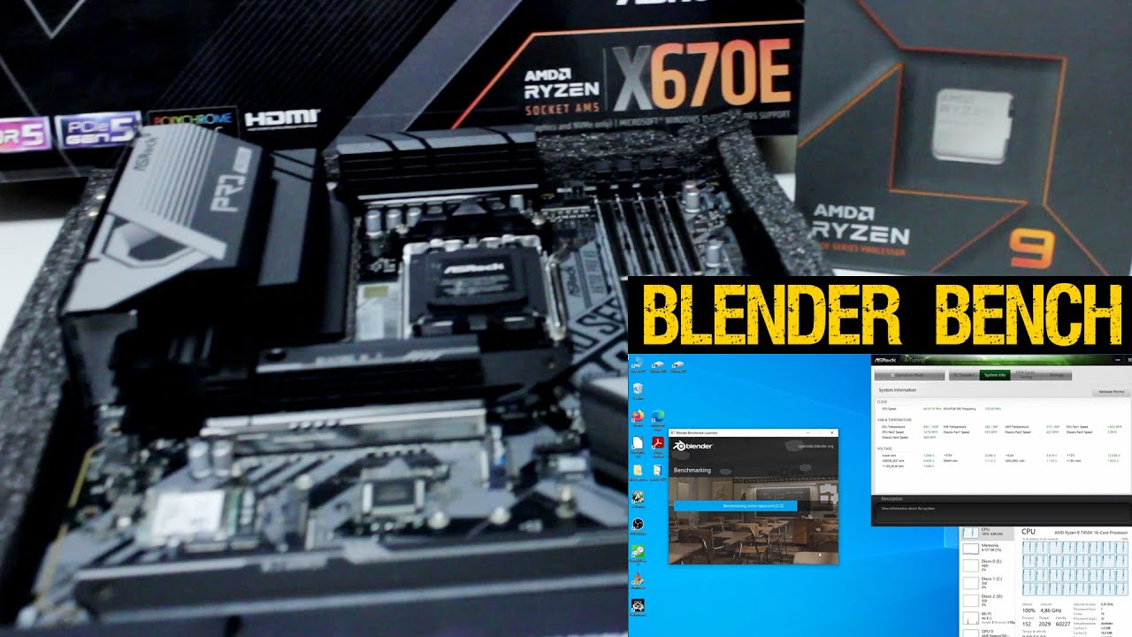 Amd Ryzen 9 7950x Blender - ASRock X670E Pro RS - Amd Ryzen 9 7950x pc ...