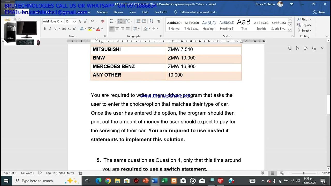 Brutech360 Programming lesson 1(3) - YouTube