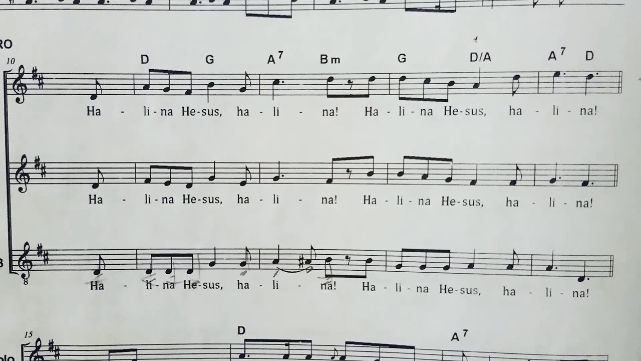 Halina Hesus Halina - TENOR / BASS - YouTube