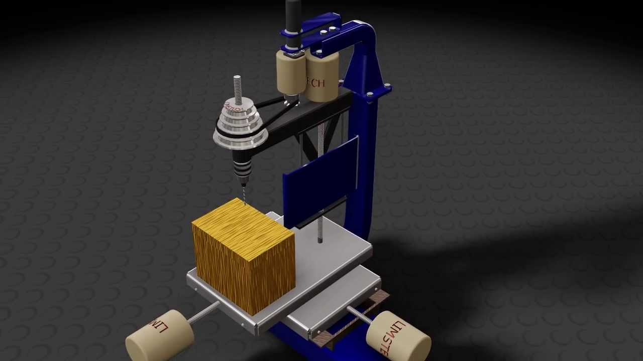DRILLING MACHINE with Sliding Work Table - YouTube