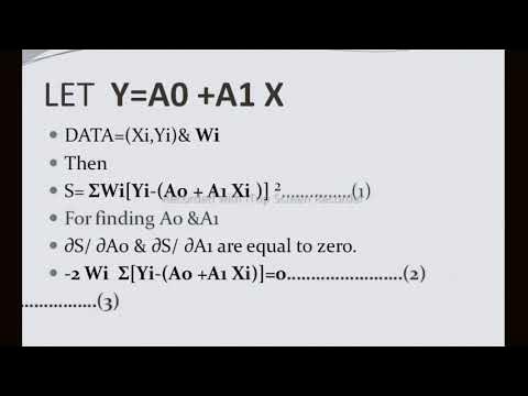 Lec-4 #numerical analysis linear weighted least square approximation - YouTube