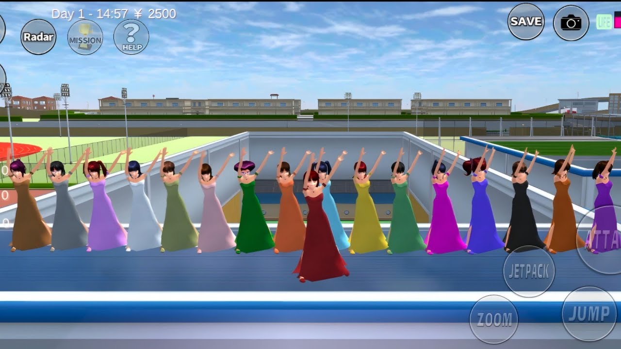 BAGAIMANA CARA DANCE BARENG MENGGUNAKAN PARTY DRESS || TUTORIAL SAKURA ...