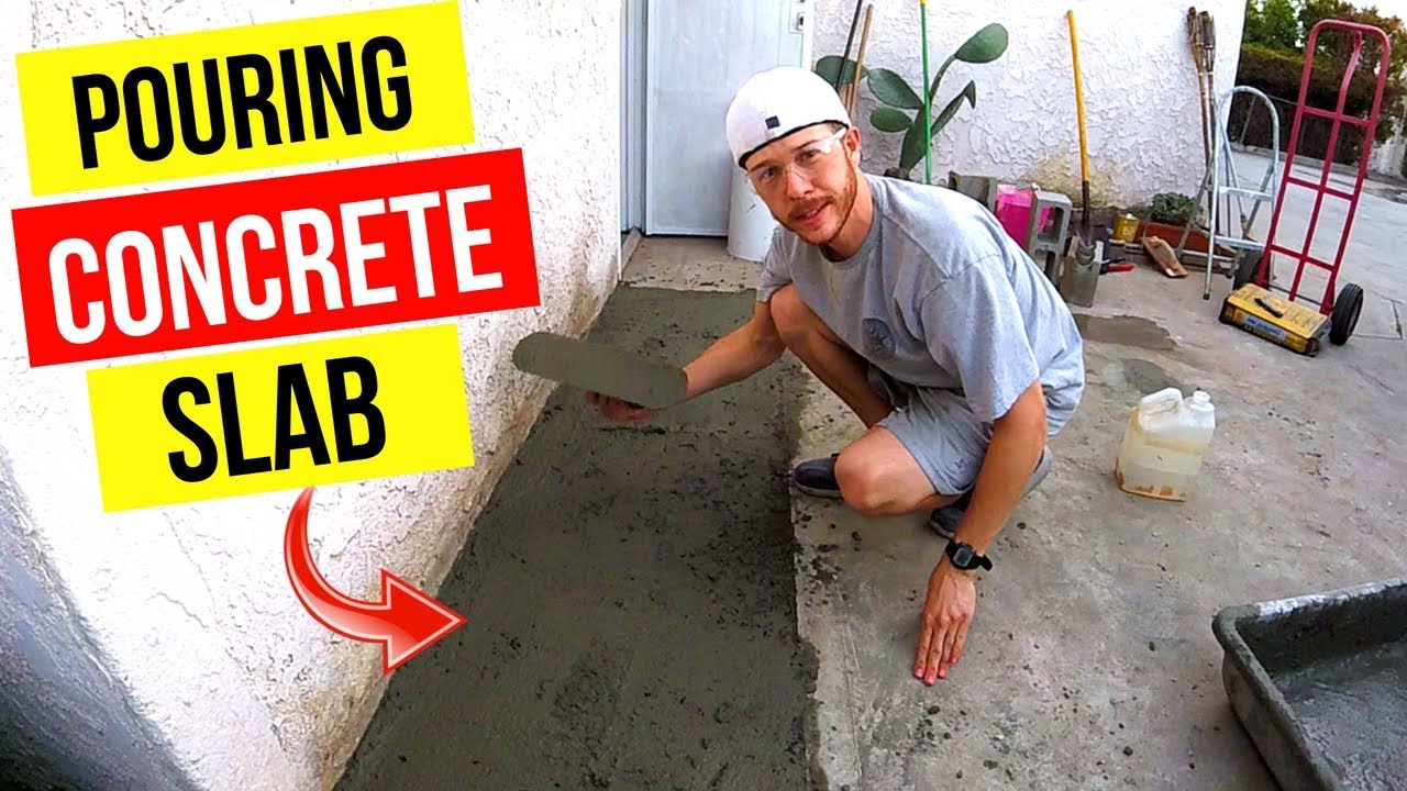 SMALL CONCRETE PATCH FILL. How To: -Jonny DIY - YouTube
