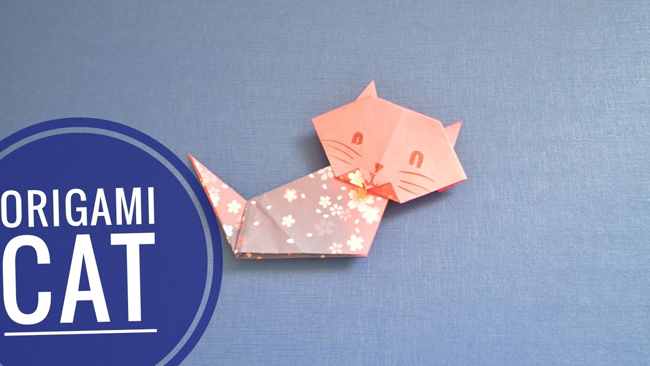 Easy Origami Cat - YouTube