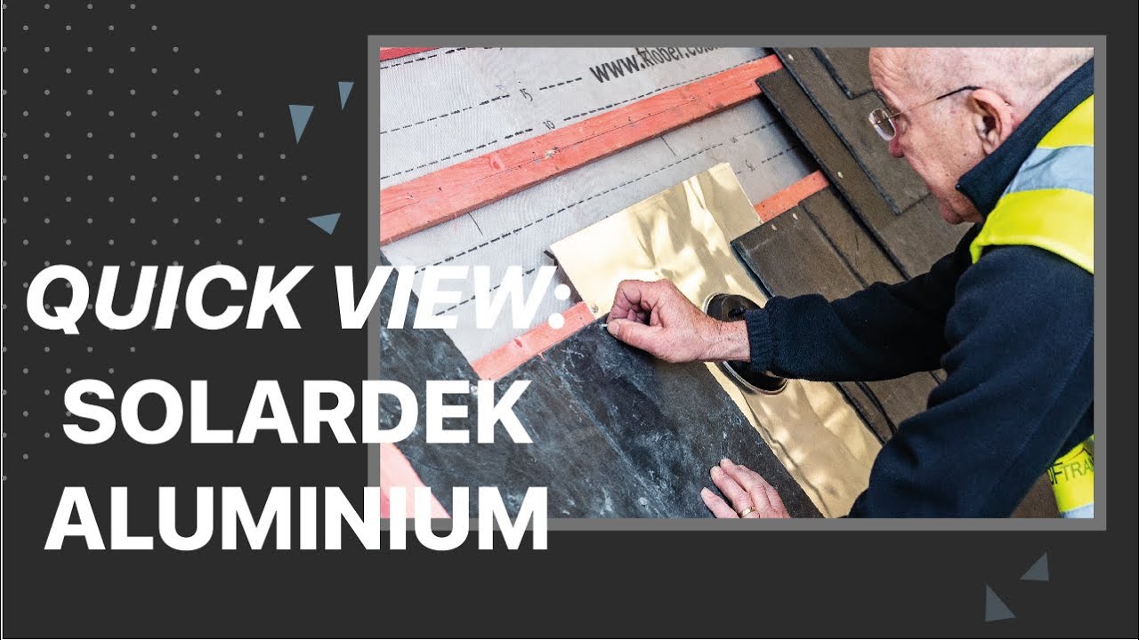 Installing Solardek Aluminium Roof Flashing For Solar PV - SDA10MB Time ...