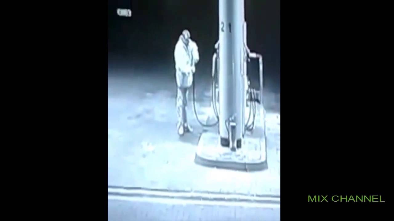 Man Captured On CCTV Drinking Gasoline - YouTube