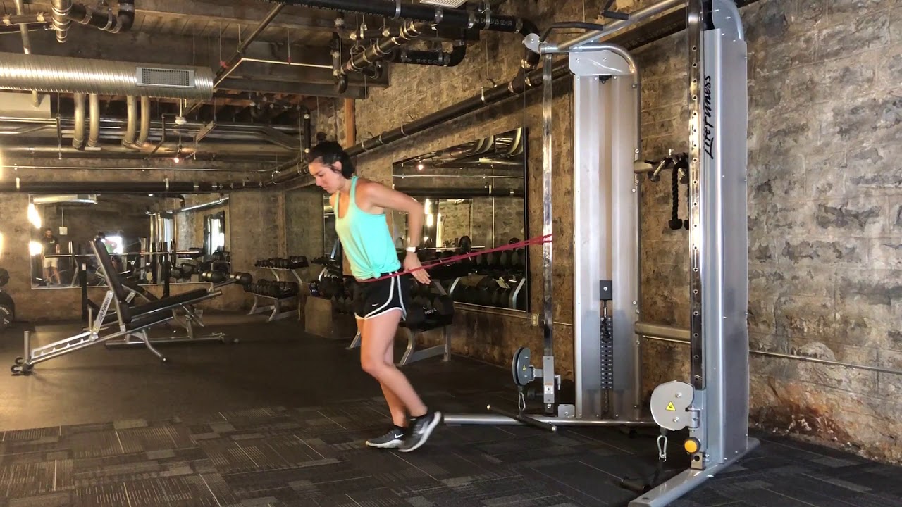 Loop Band Resisted Sprints - YouTube