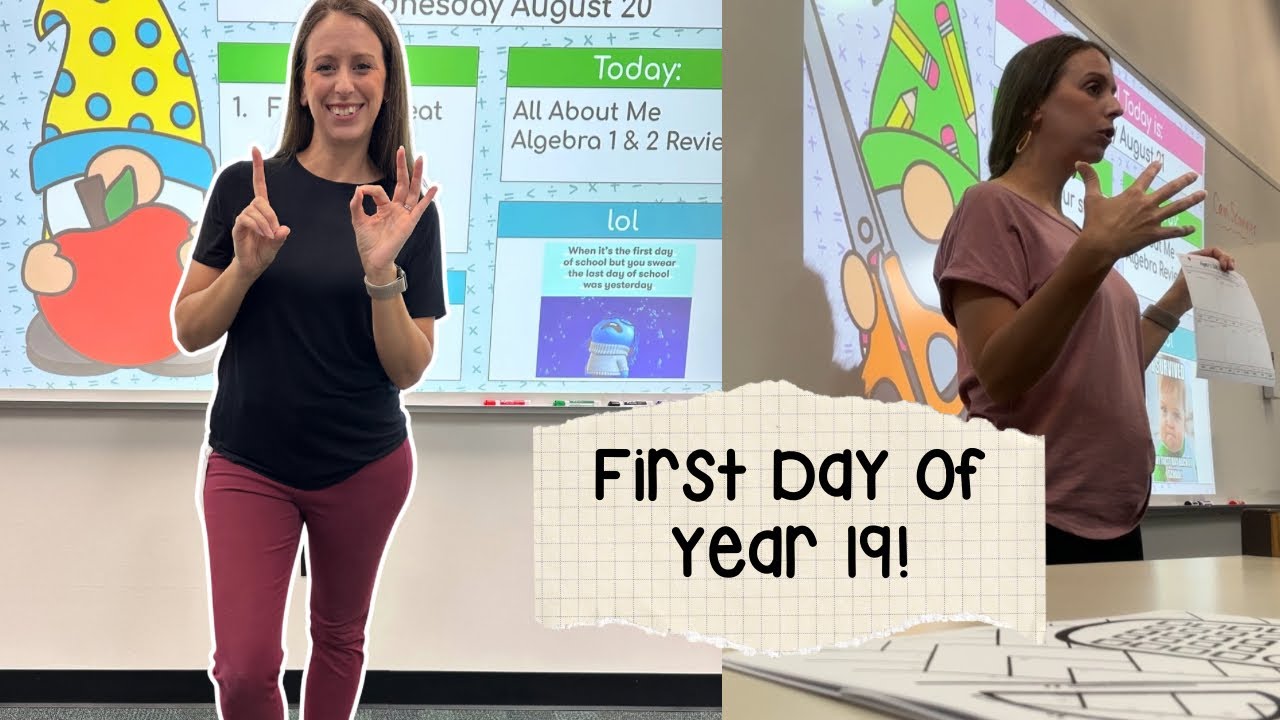 Day in the Life Teacher Vlog | First 2 Days of Teaching Year 19 (High ...