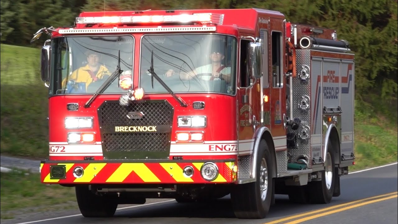 Brecknock Township Fire Company Engine 72 Responding 4/20/23 - YouTube