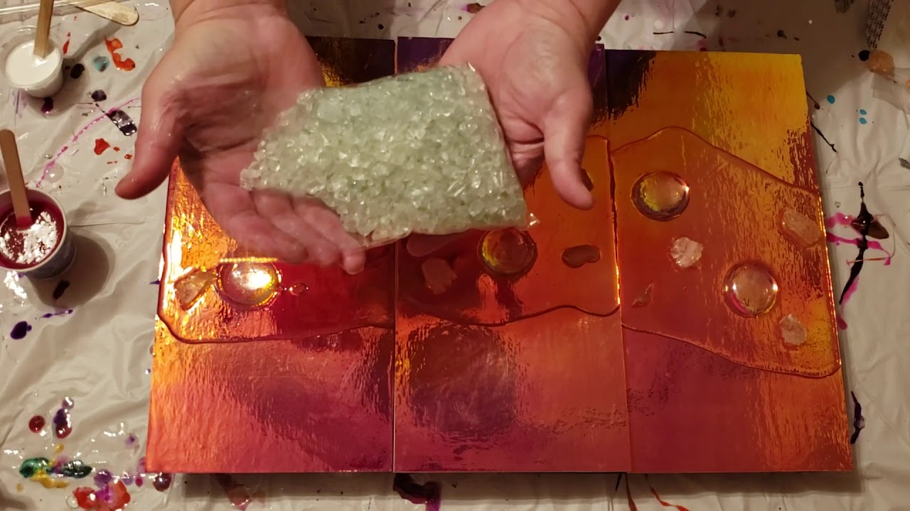 Resin Art How to use Holographoc Paper in your Art #Paintitforward2019 ...