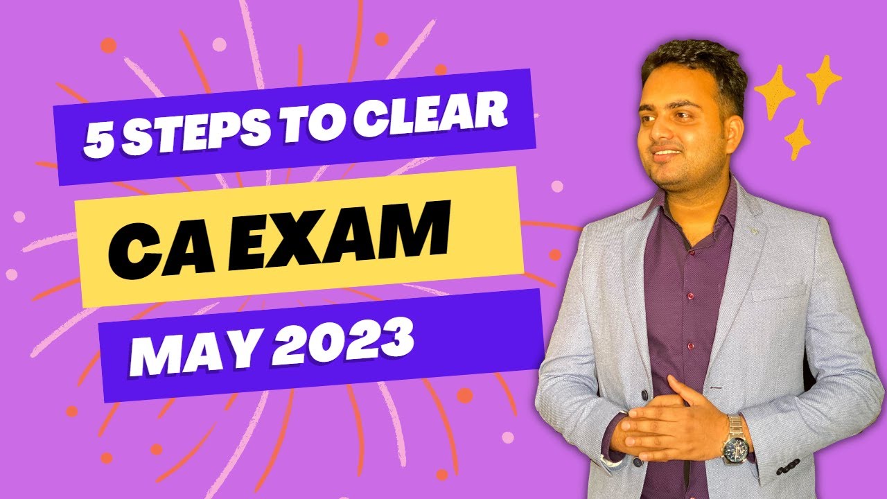 How to clear ca exam May 2023| 5 easy steps! - YouTube