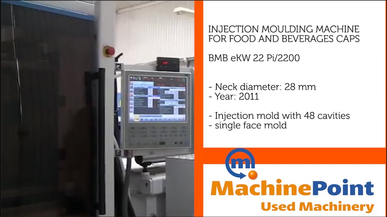 BMB eKW 22 Pi/2200 Used Injection moulding machine for food and ...