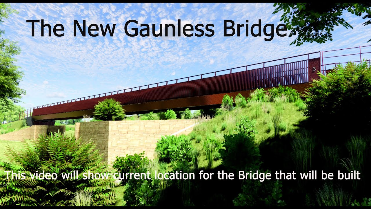 New Gaunless Bridge location - YouTube