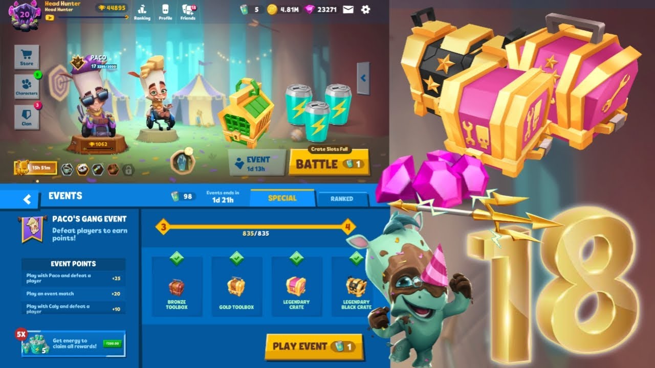 Zooba Paco Event Last Point 835 Lbc Crate Today Zac 18 Level Squad ...