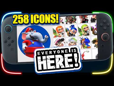 EVERYONE IS HERE! Switch 2 Adds 111 NEW Icons! (Pokémon, Splatoon ...