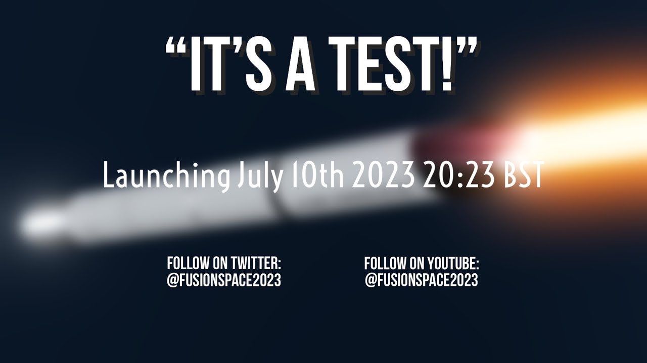 “It’s a test” Live launch | Fusion Space - YouTube