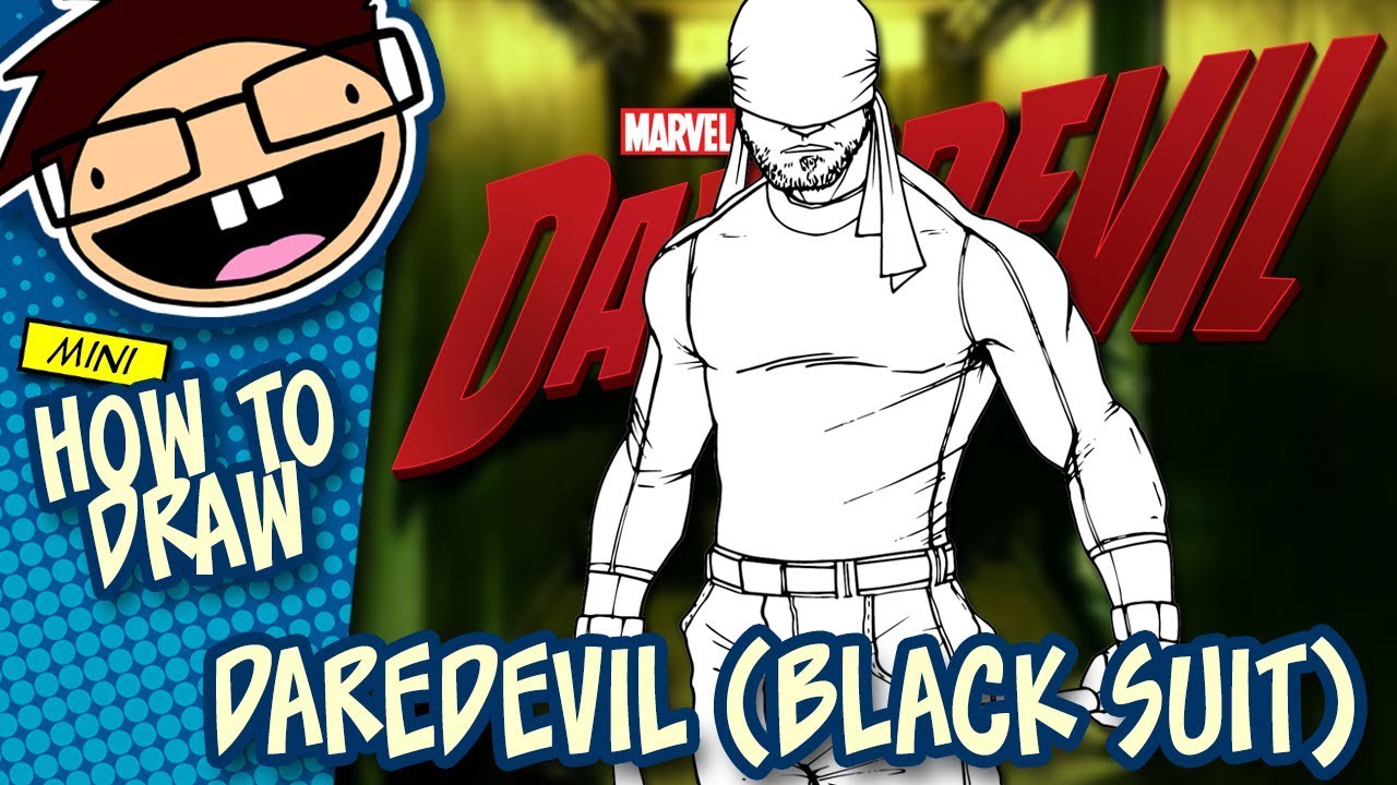 How to Draw BLACK SUIT DAREDEVIL (Netflix Daredevil Season 1 ...