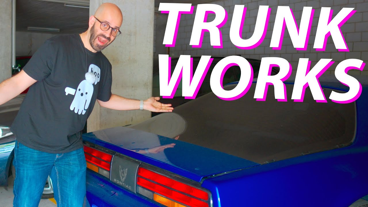 Fixing the trunk on my 1989 Pontiac Firebird Trans Am - YouTube