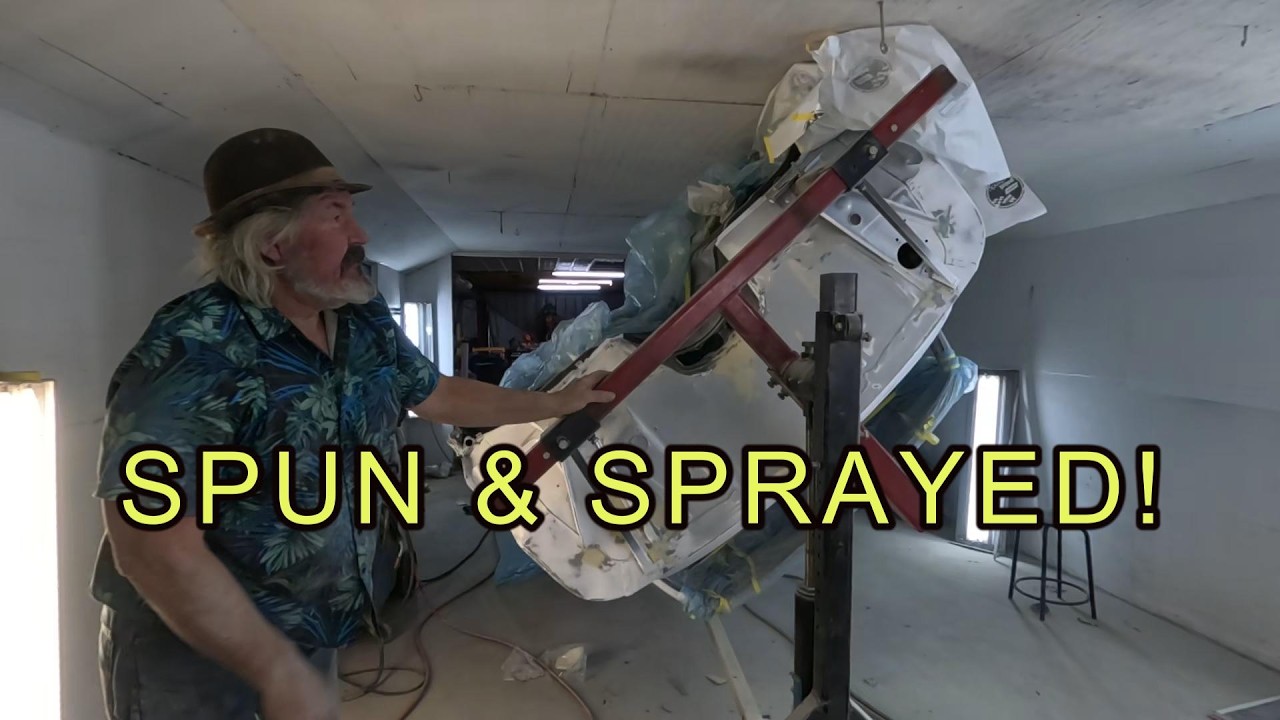 Sanding & Rock Guarding the Nomad Inners (Rotisserie Life) - YouTube