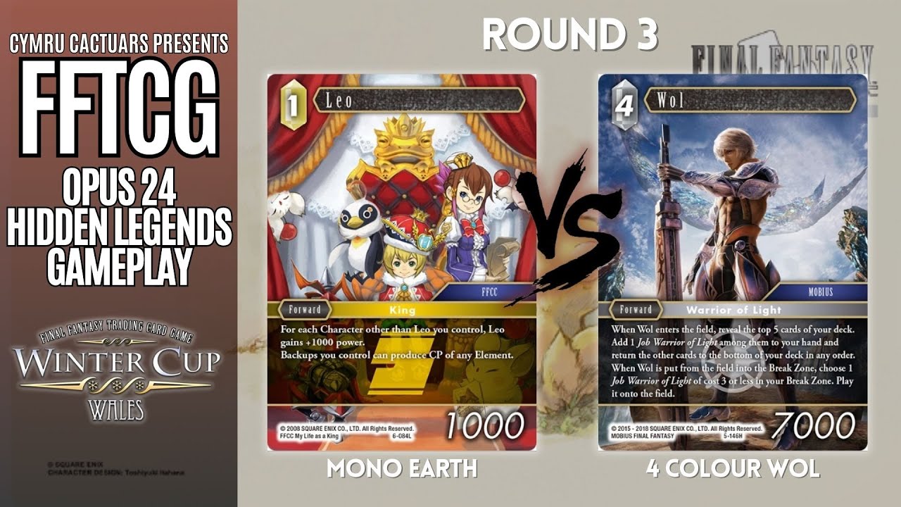 R3 Mono Earth vs 4 Colour WoL // FFTCG WINTER CUP WALES 2024 // Cymru ...