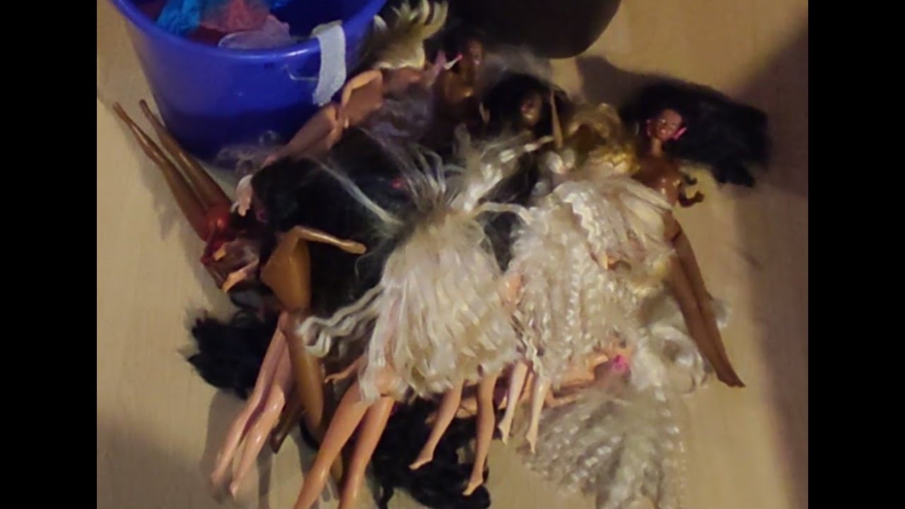 Barbie sorting waste for recycling (removing clothes) - YouTube