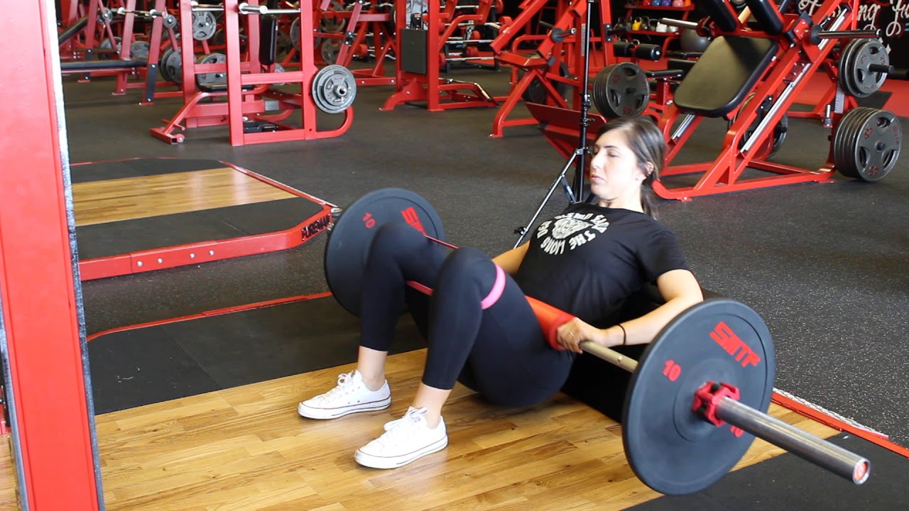 Banded Barbell Hip Thrust - YouTube