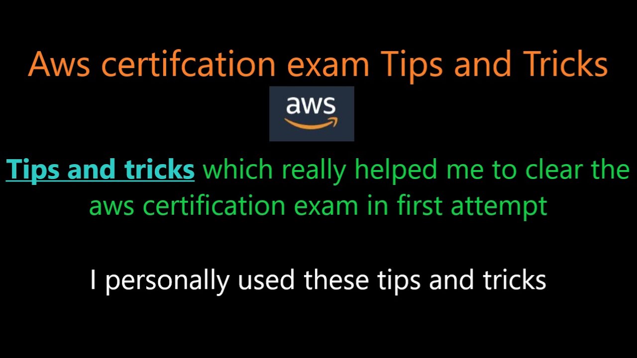 Tips and tricks to clear aws exam | Tips which helped me to clear aws exam in first attempt 2024 ...