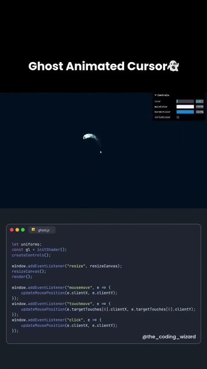 If you like it, drop a 👻 in the comment box. Ghost Cursor Source Code.👻💀#Ghost #coding - YouTube
