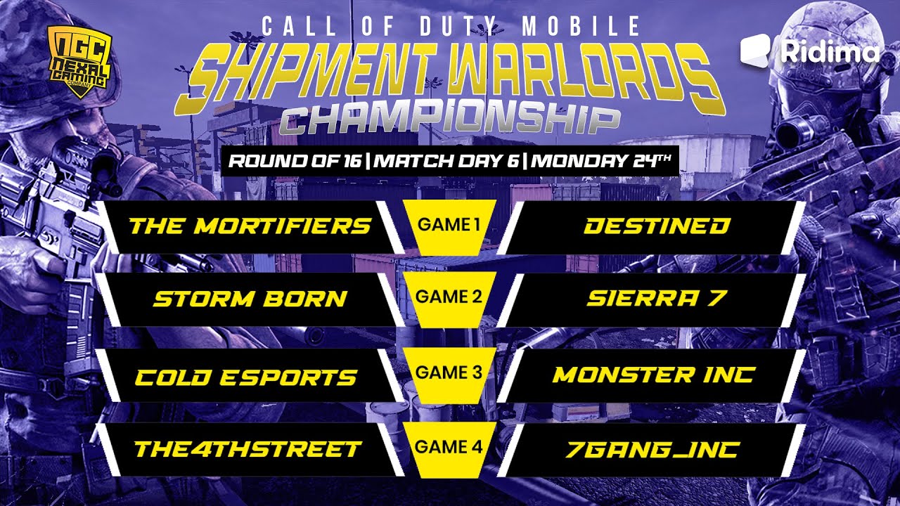 🇳🇬 vs 🇬🇭 SHIPMENT WARLORDS CHAMPIONSHIP - NG BRACKETS, RO16 - DAY 6 ...