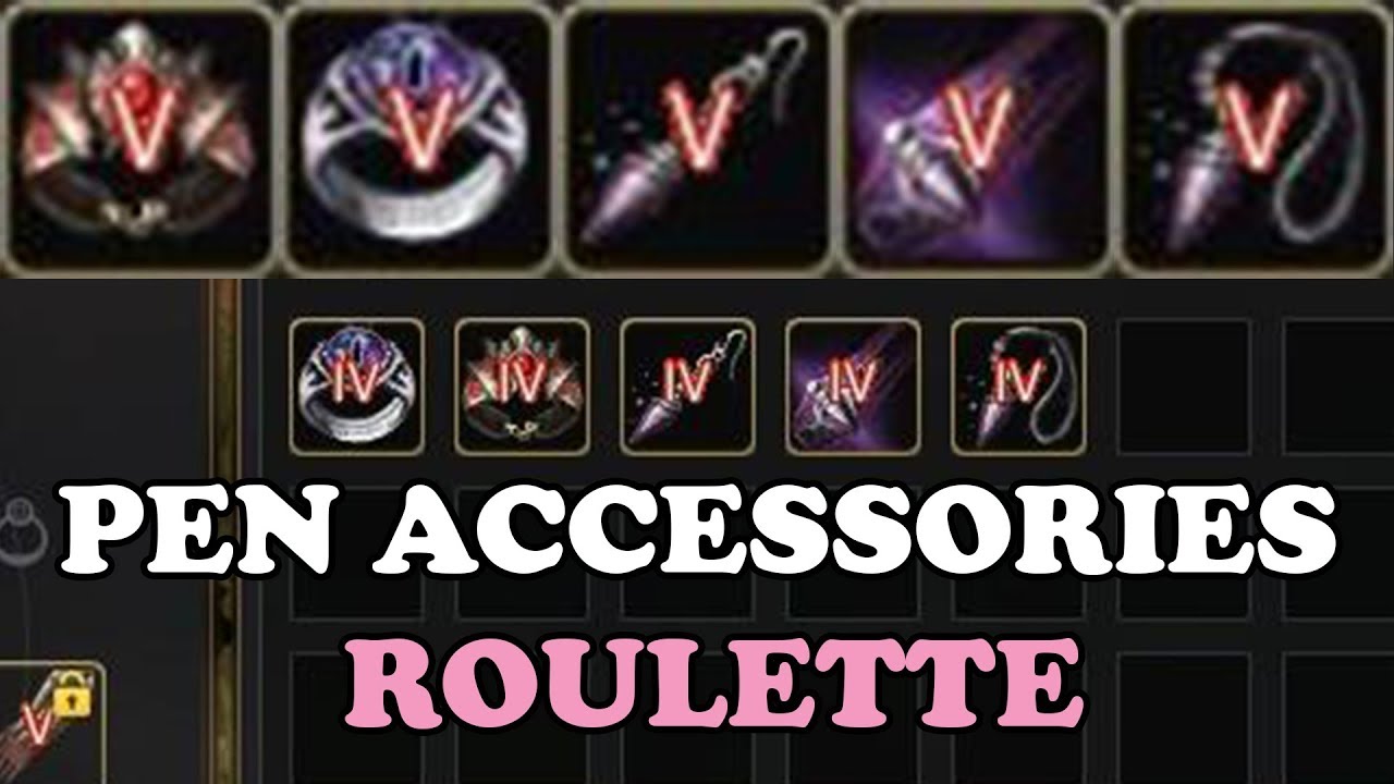 BDO - PEN Accessories Roulette (April Fools) - YouTube