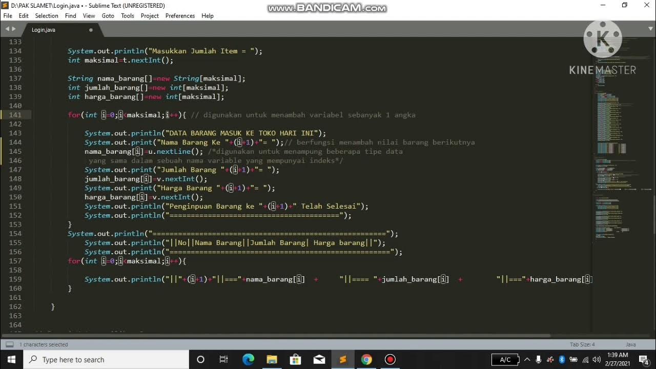Cara Membuat Program Kasir Memggunakan Java - YouTube