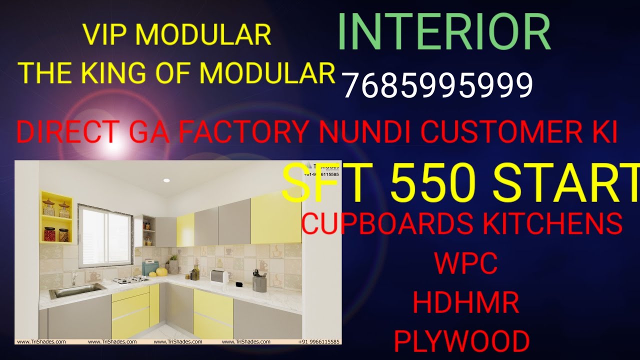 VIP MODULAR FACTORY KITCHEN'S WARDROBE S SHOWROOM S ..... - YouTube