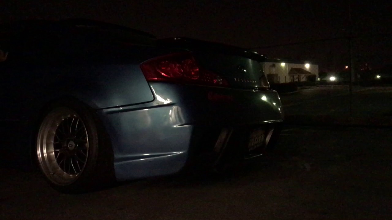 G35 spits massive flames! - YouTube