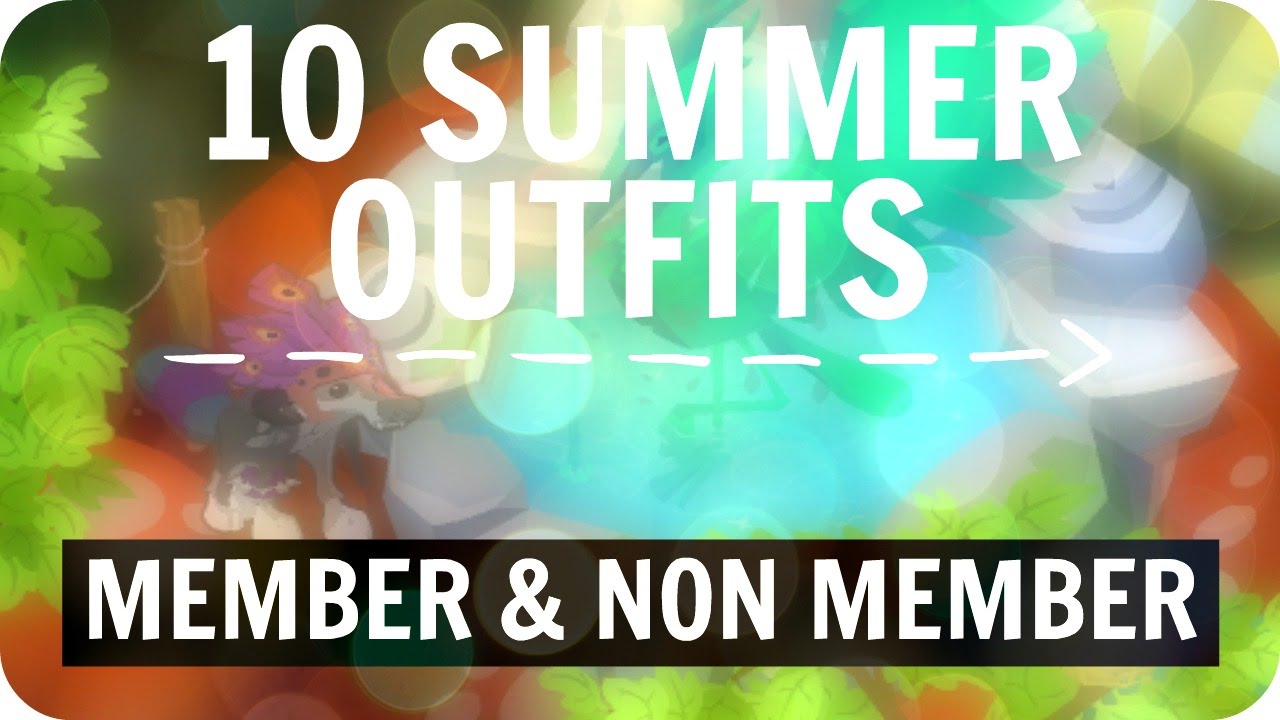 ANIMAL JAM: 10 SUMMER OUTFITS (MEMBERS & NON MEMBERS) - YouTube