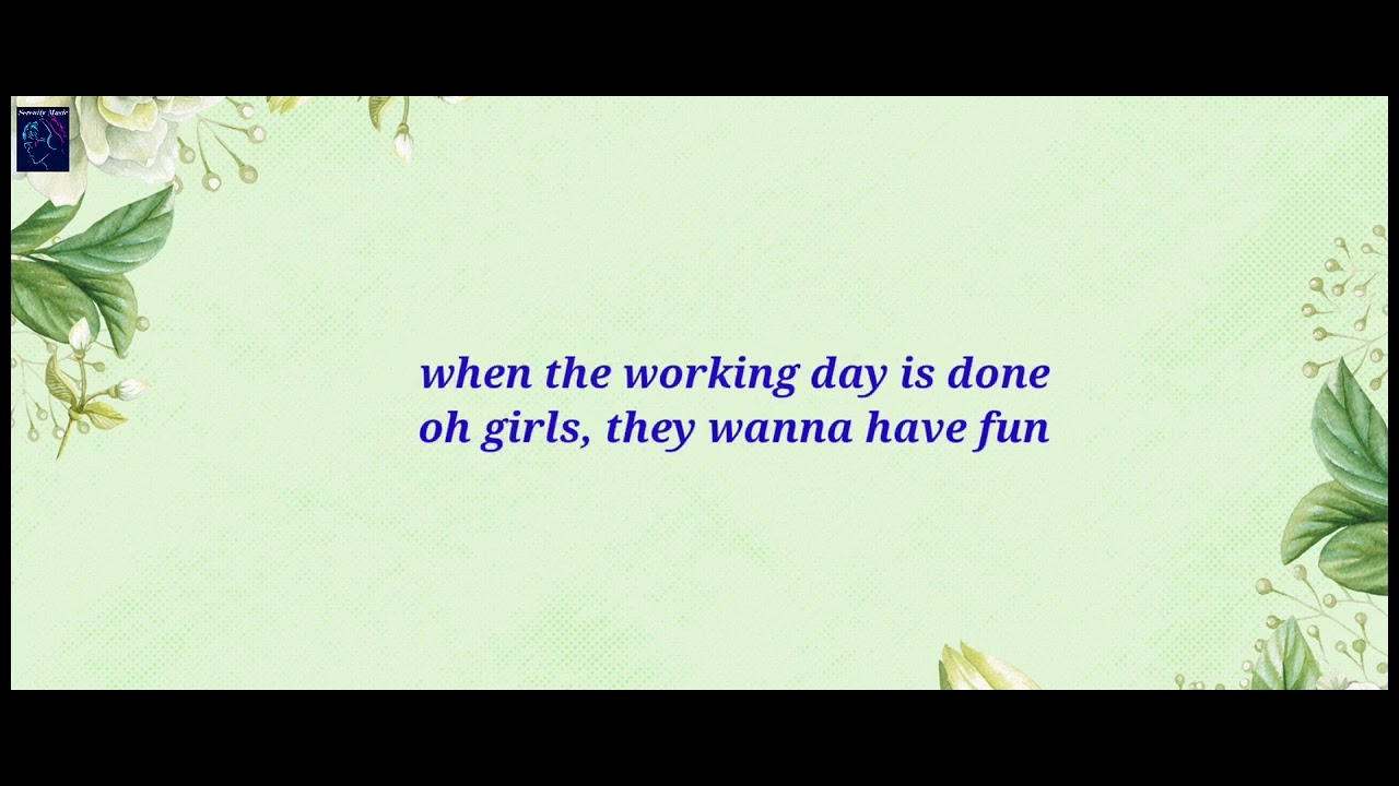 Cyndi Lauper - Girls Just Wanna Have Fun ( Lyrics Video ) - YouTube